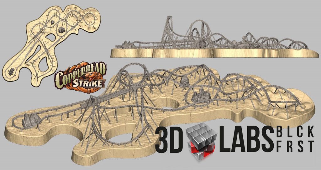 Copperhead Strike Rollercoaster - 3D-LABS | Rapid Prototyping & Rapid ...